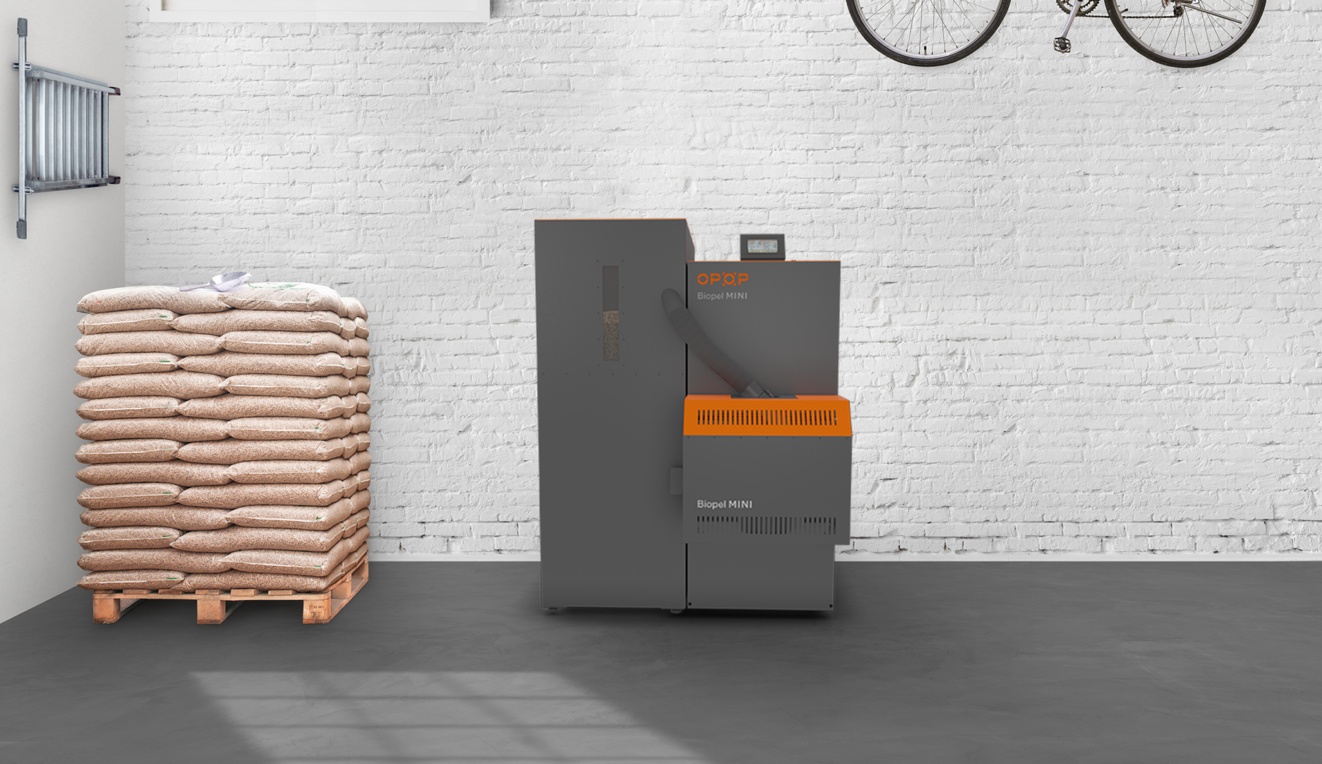 🔥 Kotel na pelety Peletový kotel Biopel mini kompakt set 11/V9 OPOP ...